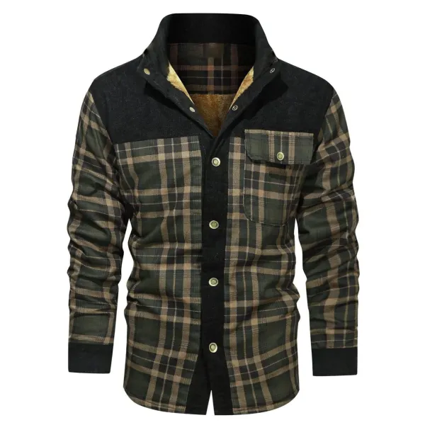 Men's Retro Stitching Warm Wanderer Jacket - Wayrates.com