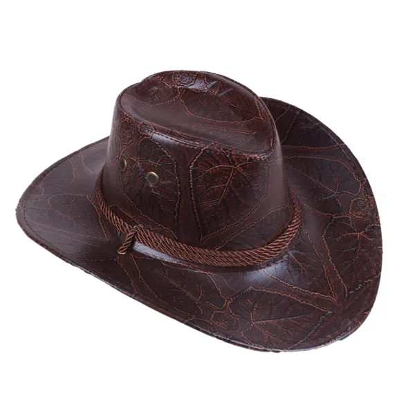 Men's Vintage Western Cowboy Hat - Cotosen.com