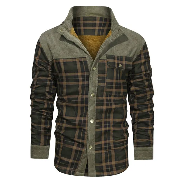 Men's Retro Stitching Warm Wanderer Jacket - Wayrates.com