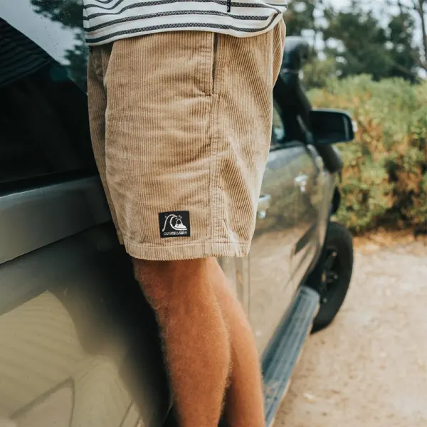 Men's Shorts Quicksilver Corduroy Shorts Men's Surf Shorts Vintage ...