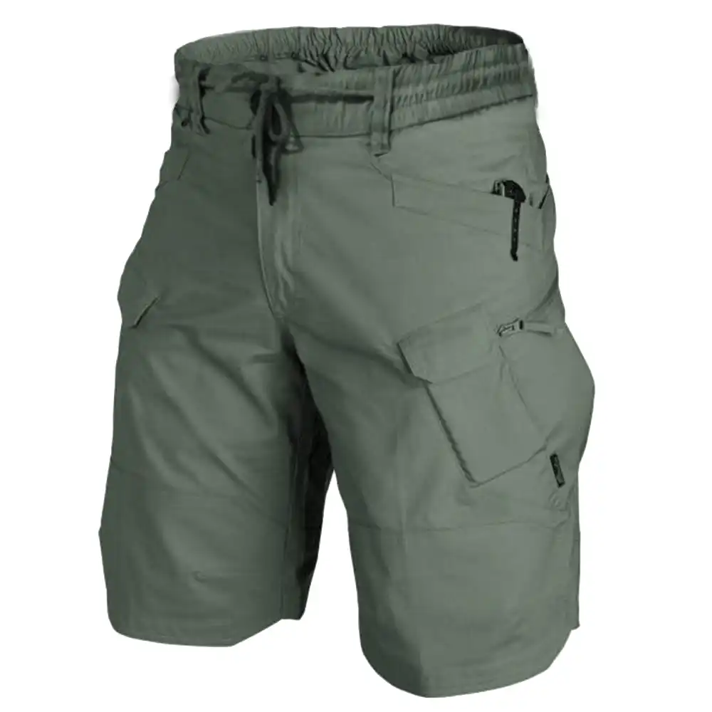 Men's Versatile Outdoor Tactical Elastic Drawstring Shorts