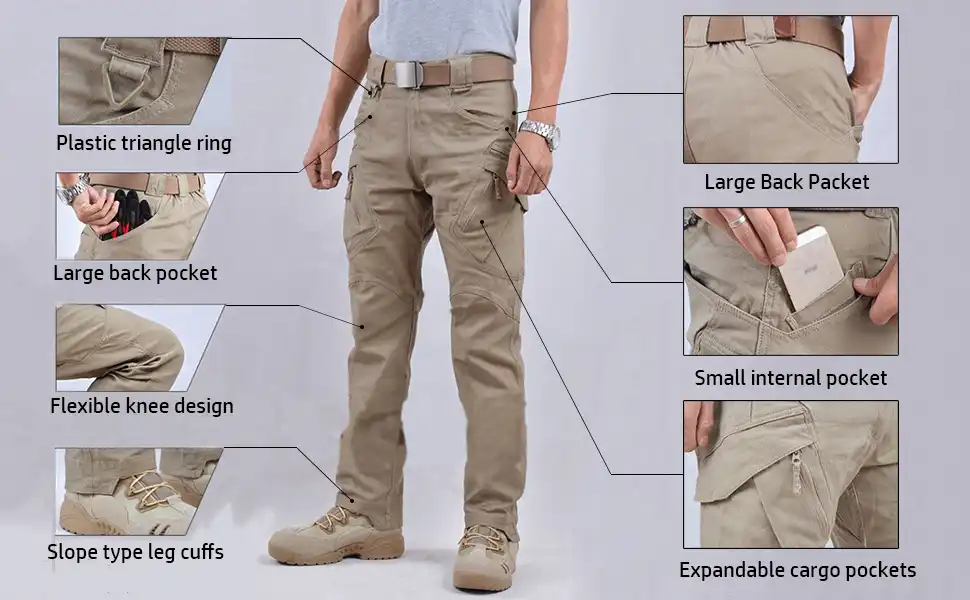 Men's Multi-pocket Tactical Waterproof Hiking CargoPants