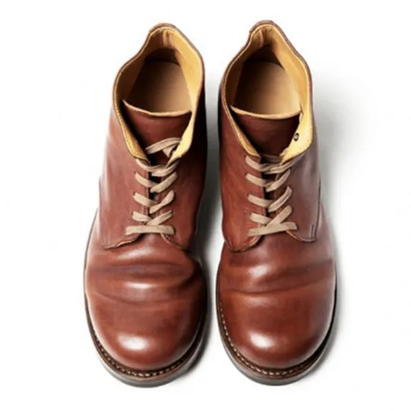 Men's Martin Boots Vintage Round Toe Outdoor Boots - Cotosen.com