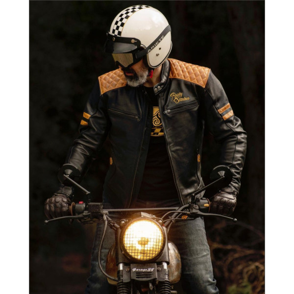 Fashion retro printed motorcycle short-sleeved T-shirt - wayrates.com